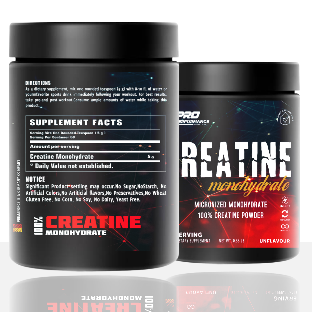 creatine monohydrate 300g – 60 serving – Pro Performance